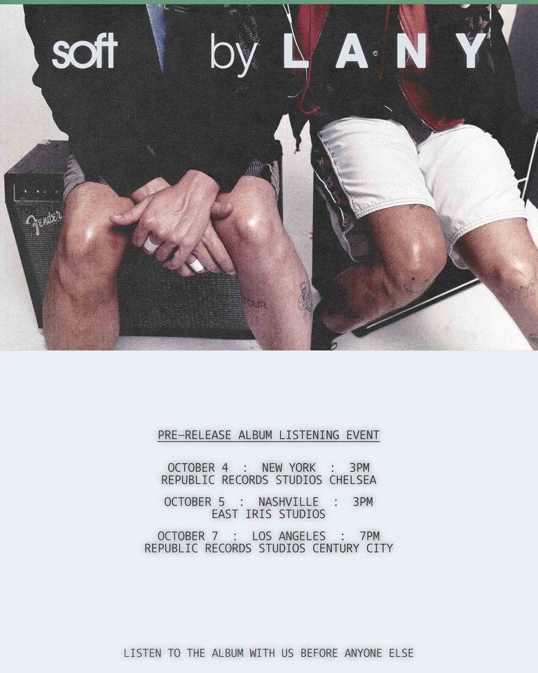 LANY | LANY Ticket Listening Events